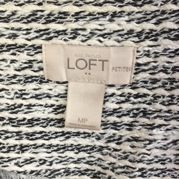 LOFT | Jackets & Coats | Loft Black And White Tweed Jacket Size Mp ...